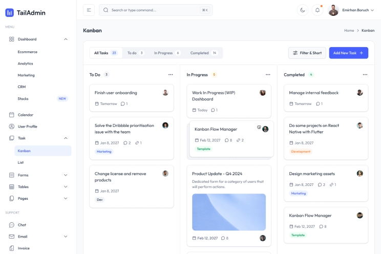 400+ Highly Customizable Tailwind CSS Dashboard Components - TailAdmin